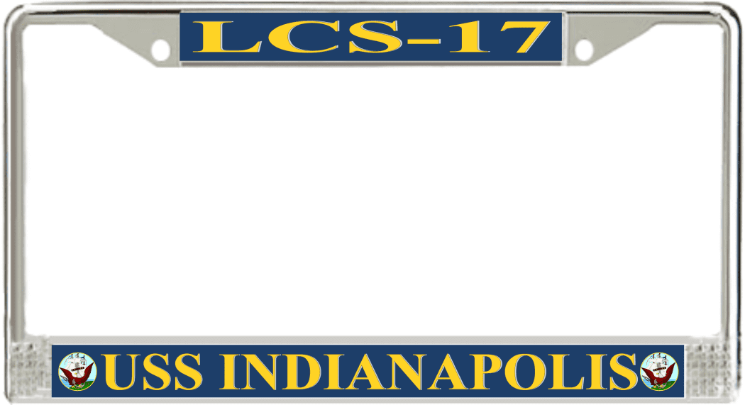 USS Indianapolis LCS-17 License Plate Frame - Walmart.com