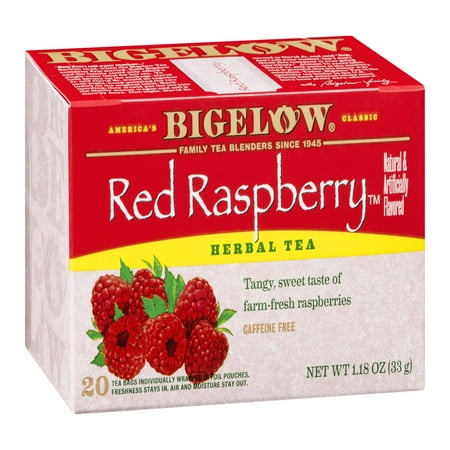 Bigelow Tea, Herb, Red Raspberry, Bags, 20 CT (Pack of 6) - Walmart.com