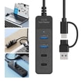 Type C & USB3.0/2.0 5Gbps Hub | 4-Port Adapter for Laptop Tablet ...