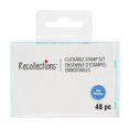 Recollections 48 Piece Uppercase Clickable Rubber Stamp Set - DIY Arts ...
