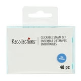Recollections 48 Piece Uppercase Clickable Rubber Stamp Set - DIY Arts ...