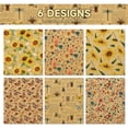 12 Sheets Vintage Floral Wrapping Paper 27 x 20 Inch, Retro Kraft Gift ...
