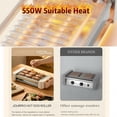 Hot Roller 6 Rollers,3 in 1 Indoor Grills Portable with Non ...