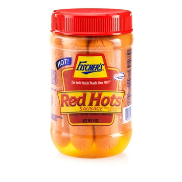 Hannah's Pickled Red Hot Sausages 32 oz Jar - Walmart.com