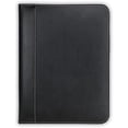 Contrast Stitch Leather Zippered Portfolio Folder/Business Portfolio ...