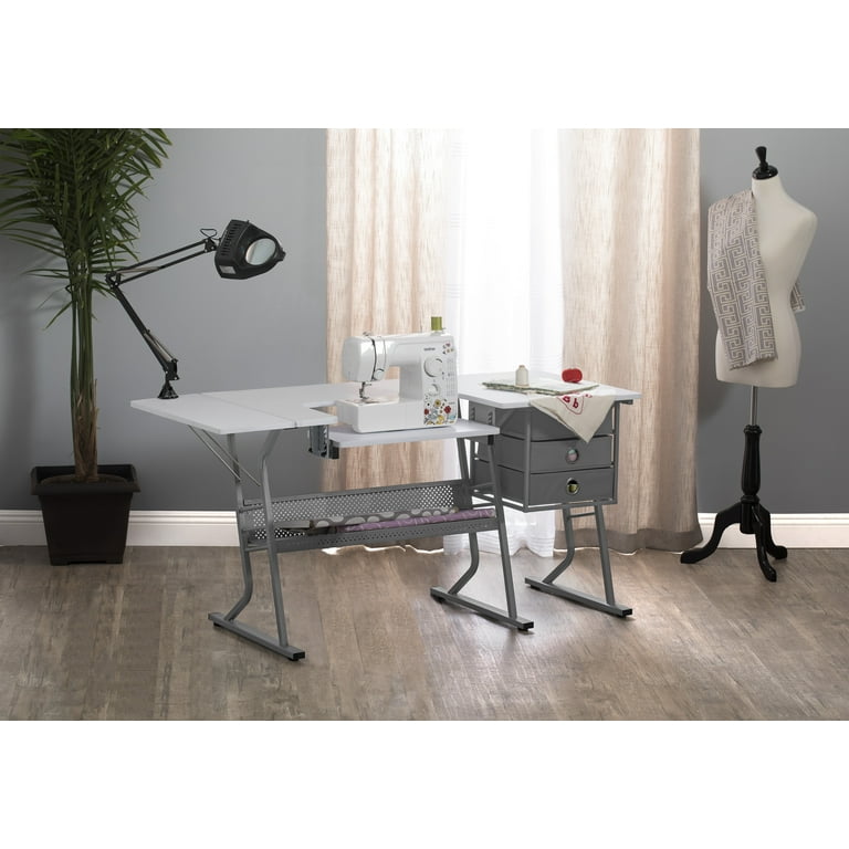 Studio Designs Eclipse Ultra Sewing Machine Craft Table Cabinet Grey