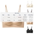 ATOYSOY Wireless Bras for Women No Underwire Double Thin Strap Lace ...