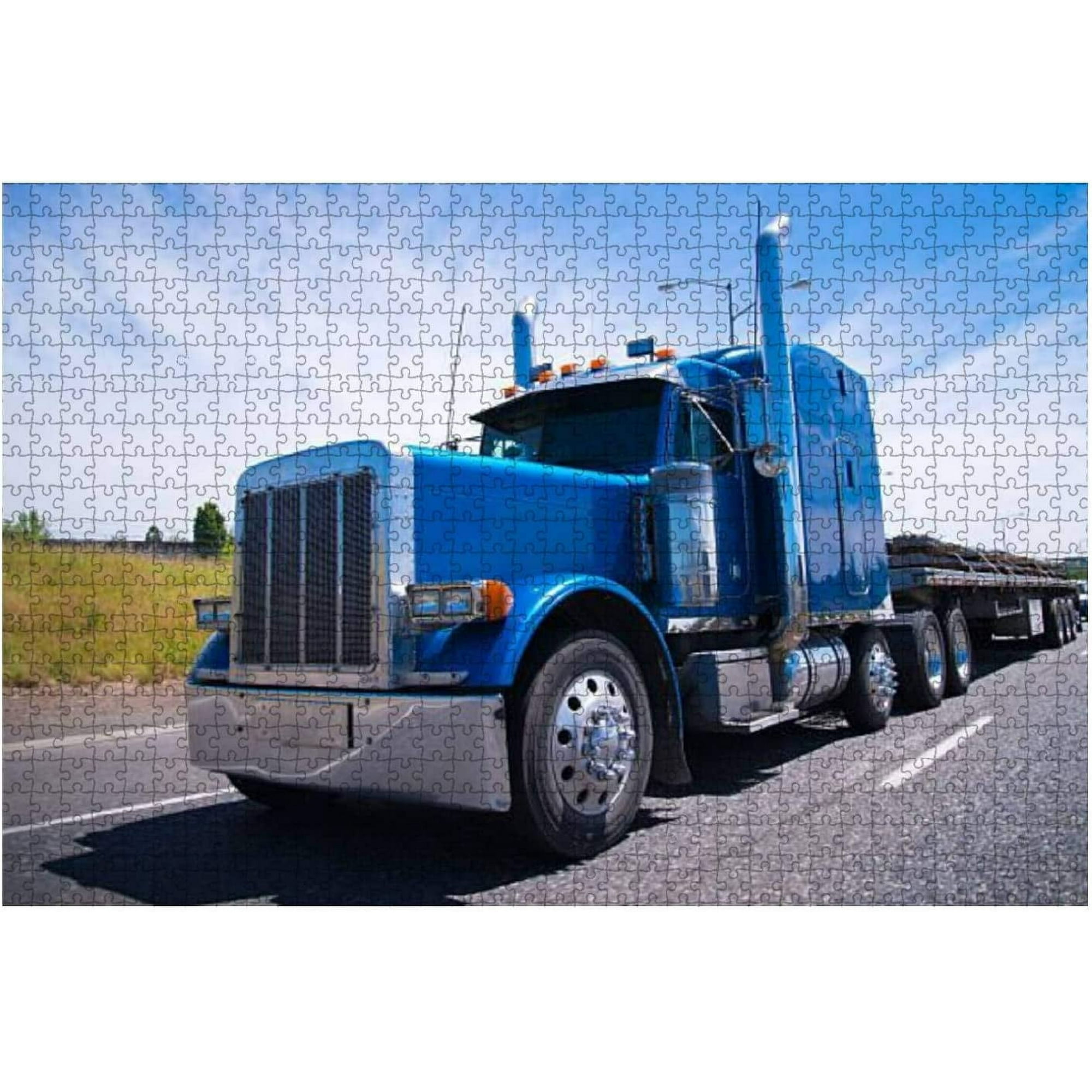Click here for 1000 Piece Big Semi Truck Blue Wolf Of Roads Large... prices
