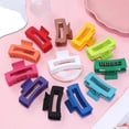 3.5 Inch Medium Hair Accessories: 12 count Square Jaw Clips for Thick ...