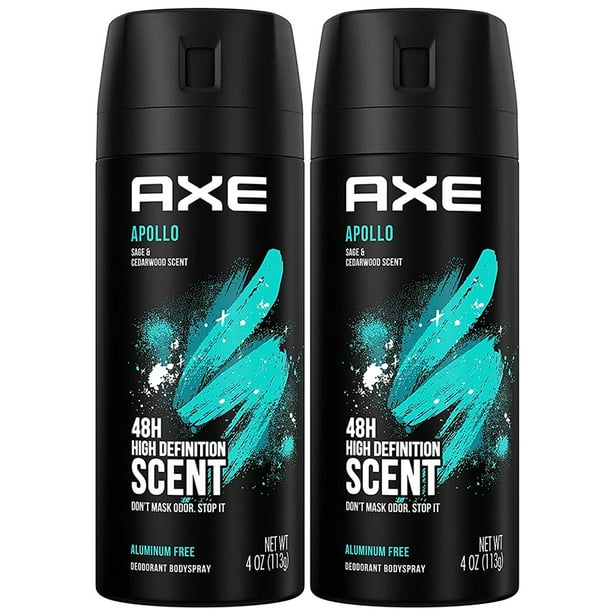 Pack of 2 New AXE Body Spray for Men Apollo 4 oz - Walmart.com