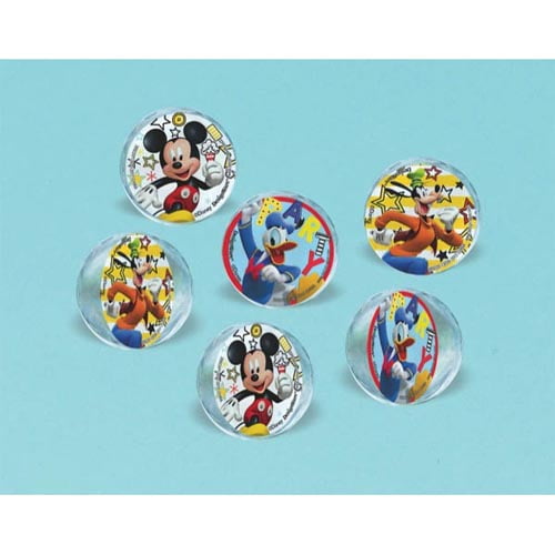 Mickey Mouse 'on the Go' Bounce Balls / Favors (6ct) - Walmart.com ...