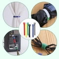 120PCS Reusable Fastening Cable Ties, 2026 New T-type Adhesive Fastener ...