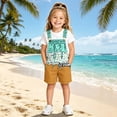 CAIXIA Kids Girls Jumpsuit Rompers Bib Overalls Colorful Ice Tie-Dye ...