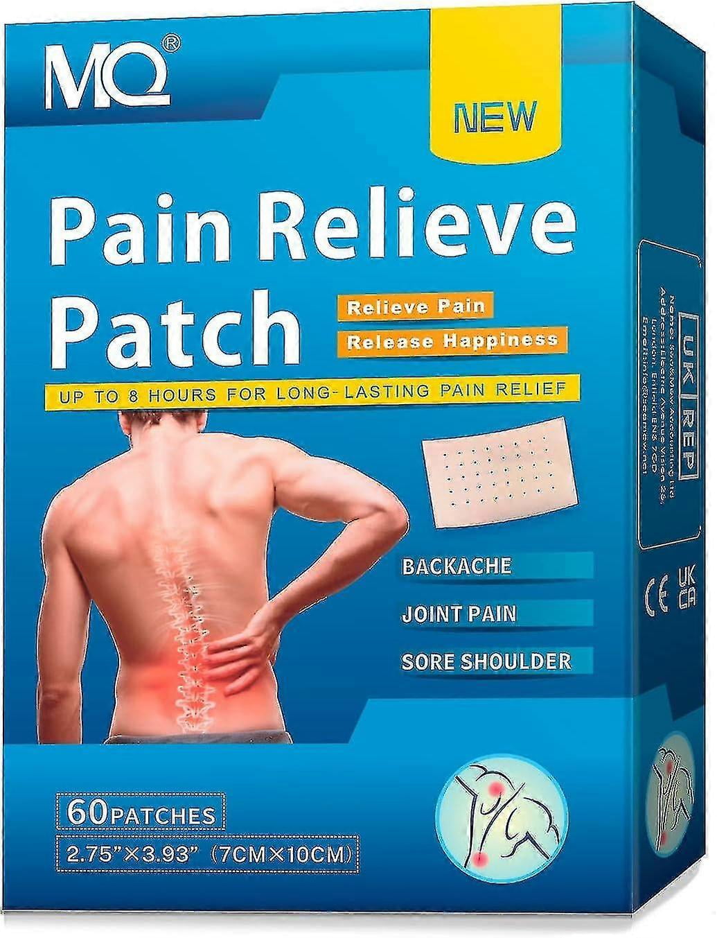 Parches de yeso para el dolor (paquete de 60) con tratamiento térmico ...