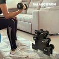 BalanceFrom Fitness 20 Pound Neoprene Coated Dumbbell Set with Stand ...