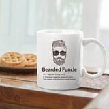 Bearded Funcle Best Funny New Uncle Ever White Ceramic Mug Good Ideas ...