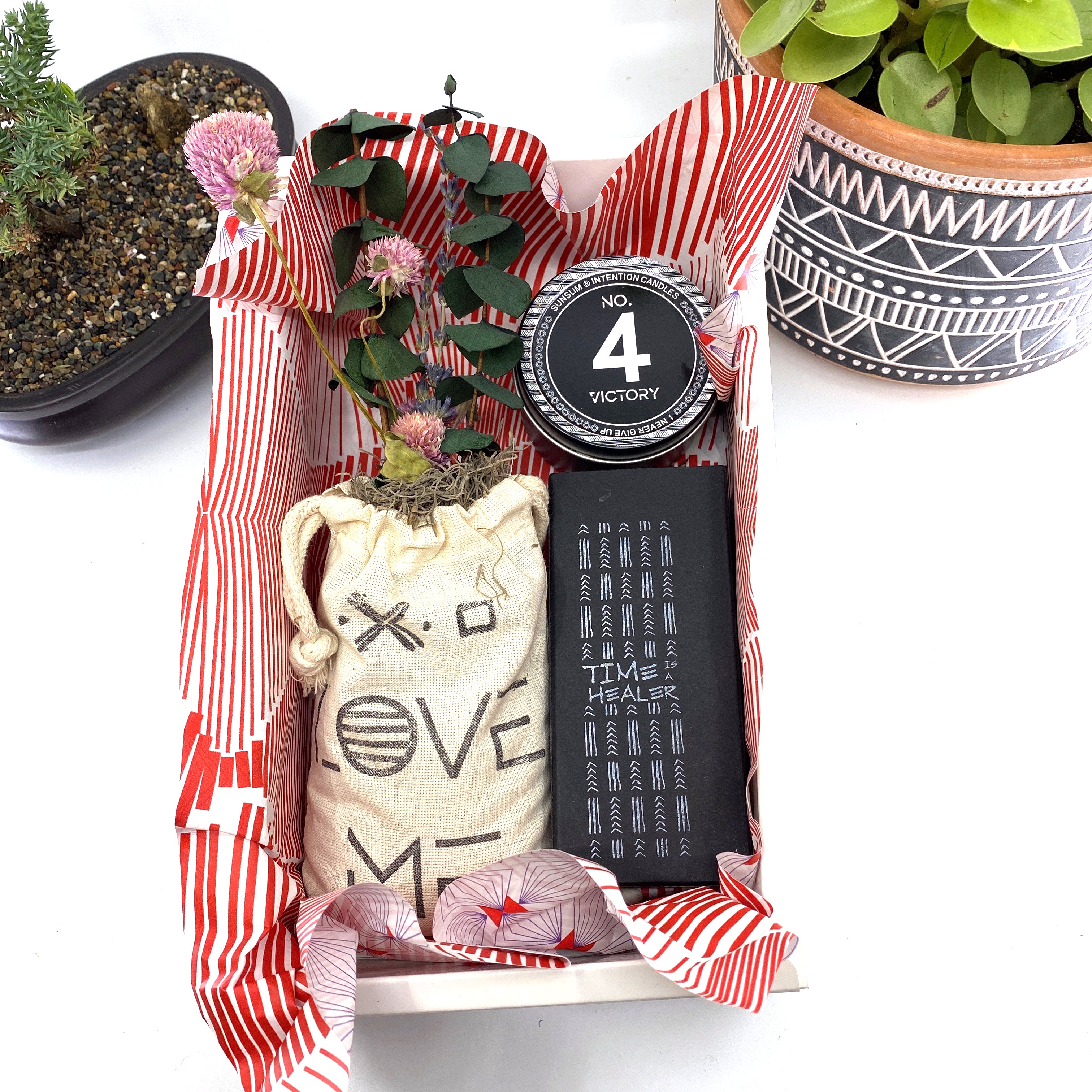 Words of Affirmation, Love Me, Dried Flower Bouquet & Self-Care, Gift ...