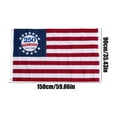 250 Anniversary USA Flag 31.4x59 Inch Double Side Patriotic Stars and ...
