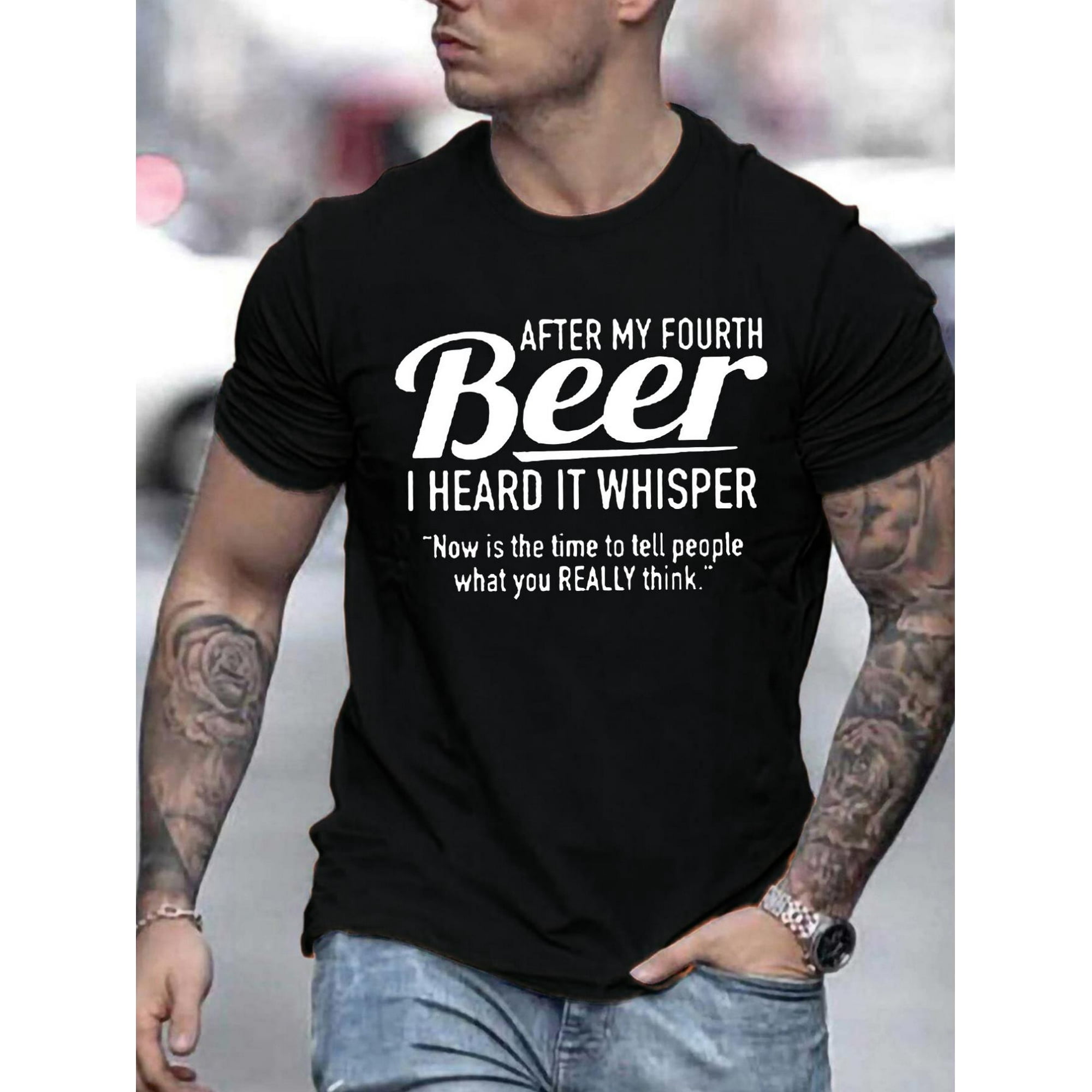 Click here for Generic Casual Polyester Mens T-Shirt With After M... prices