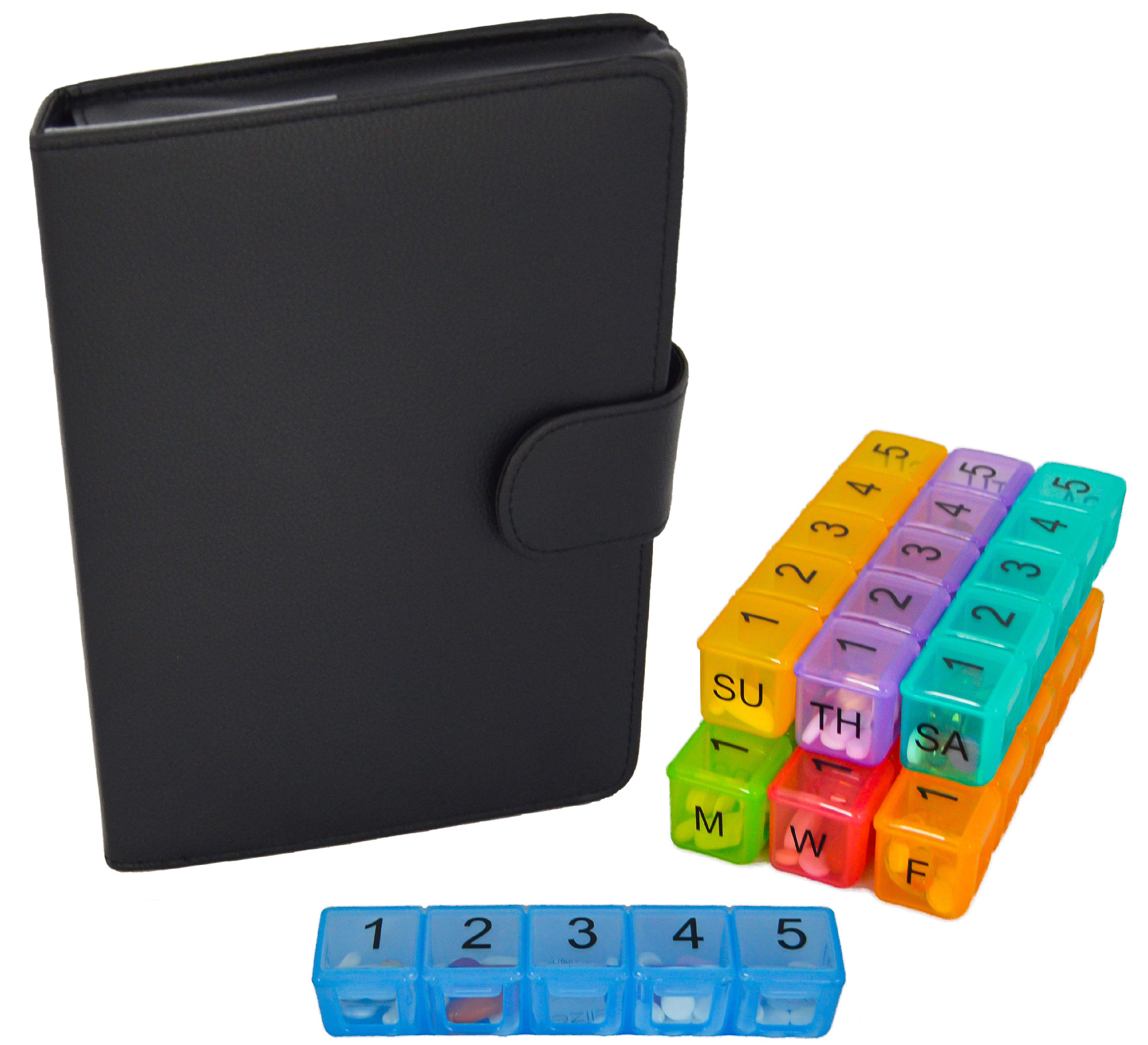 e-pill | Large 5 Daily Doses x 7 Days | Weekly Pill Organizer System ...