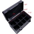 IdeaStream Metal Divided Storage Box, 9"H x 8"W x 8"D, Black - Walmart.com