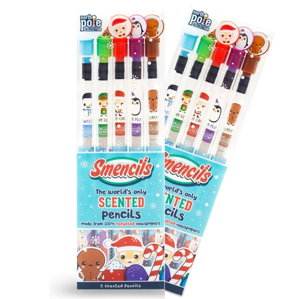 Scentco Holiday Smencils 5-Pack of HB #2 Scented Pencils (2 Set Bundle ...