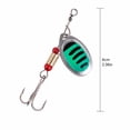 Rotating Fishing Lure with Shimmering Blue-to-Pink Blade & Red Bead ...