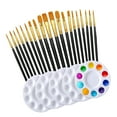 1 Set Paint Brushes Set Nylon Watercolor Acrylic Paint Brush Drawing ...