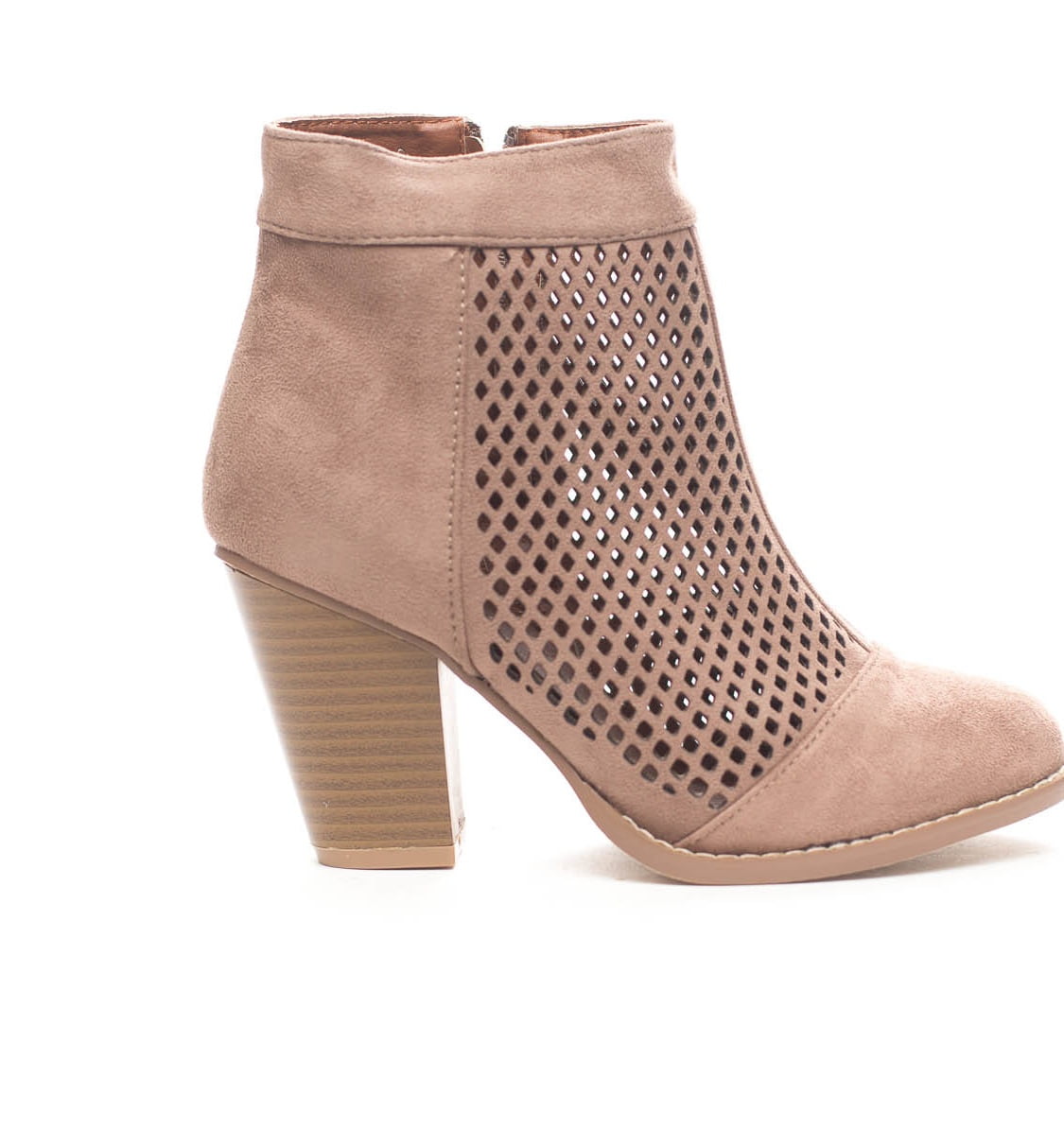 Soho Shoes Women's Laser Cut Casual Ankle Bootie Boots - Walmart.com