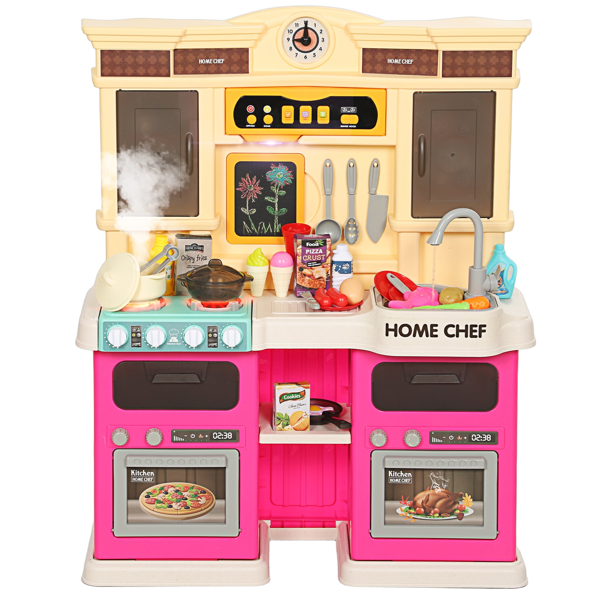 Click here for Qaba Kids Kitchen Playset With Real Lights And Sou... prices