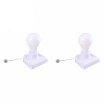 2 Pack Portable LED Light Bulb Cabinet Closet Lamp, Stick-Up Battery ...