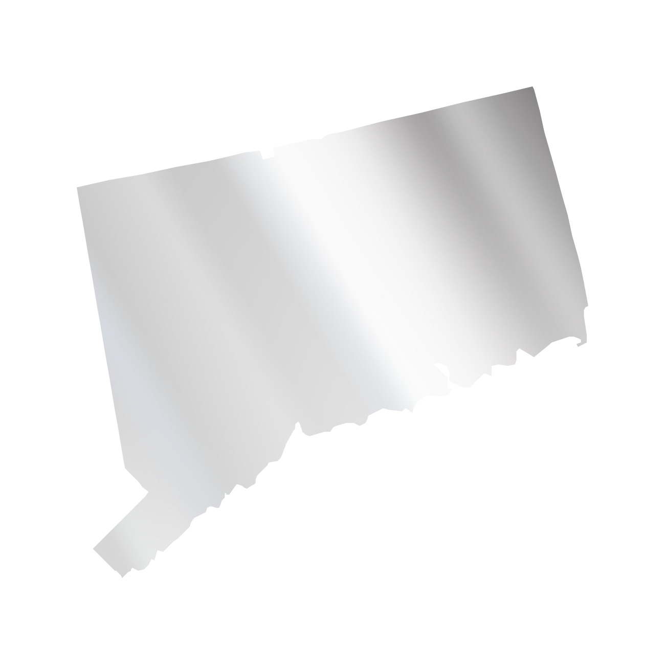 Connecticut Shaped Sticker Decal Die Cut - Self Adhesive Vinyl ...