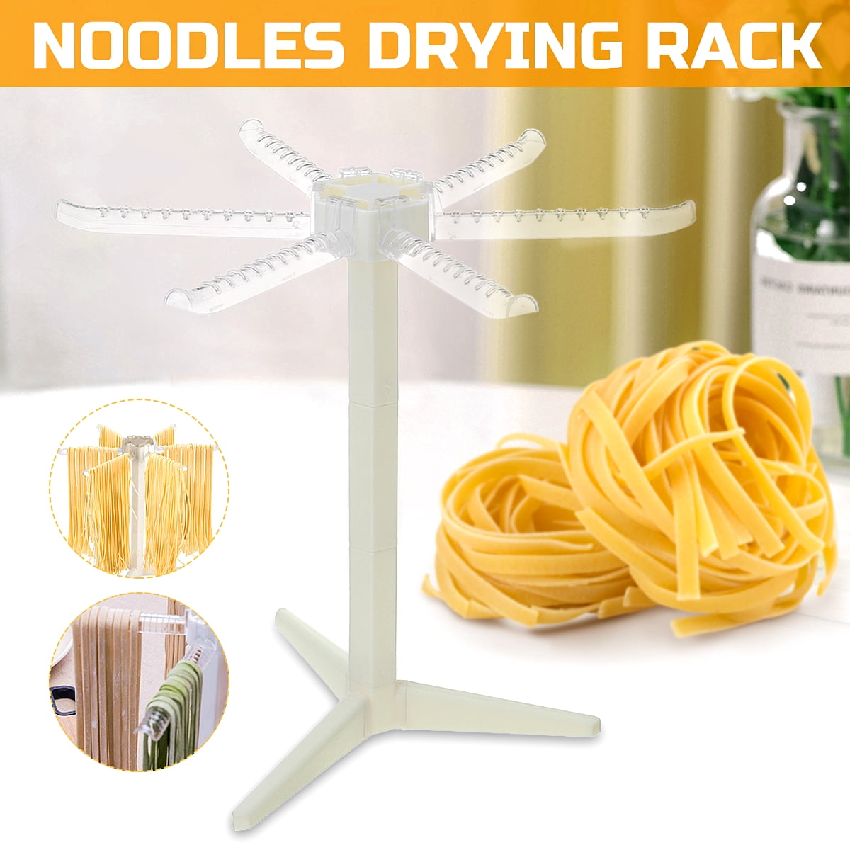 Collapsible Pasta Drying Rack Spaghetti Dryer Stand Noodles Drying ... Collapsible Pasta Drying Rack Spaghetti Dryer Stand Noodles Drying ...