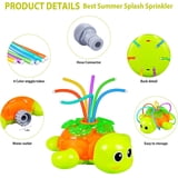 HEJULIK Outdoor Sprinkler for Kids - Backyard Rotating Turtle Sprinkler ...