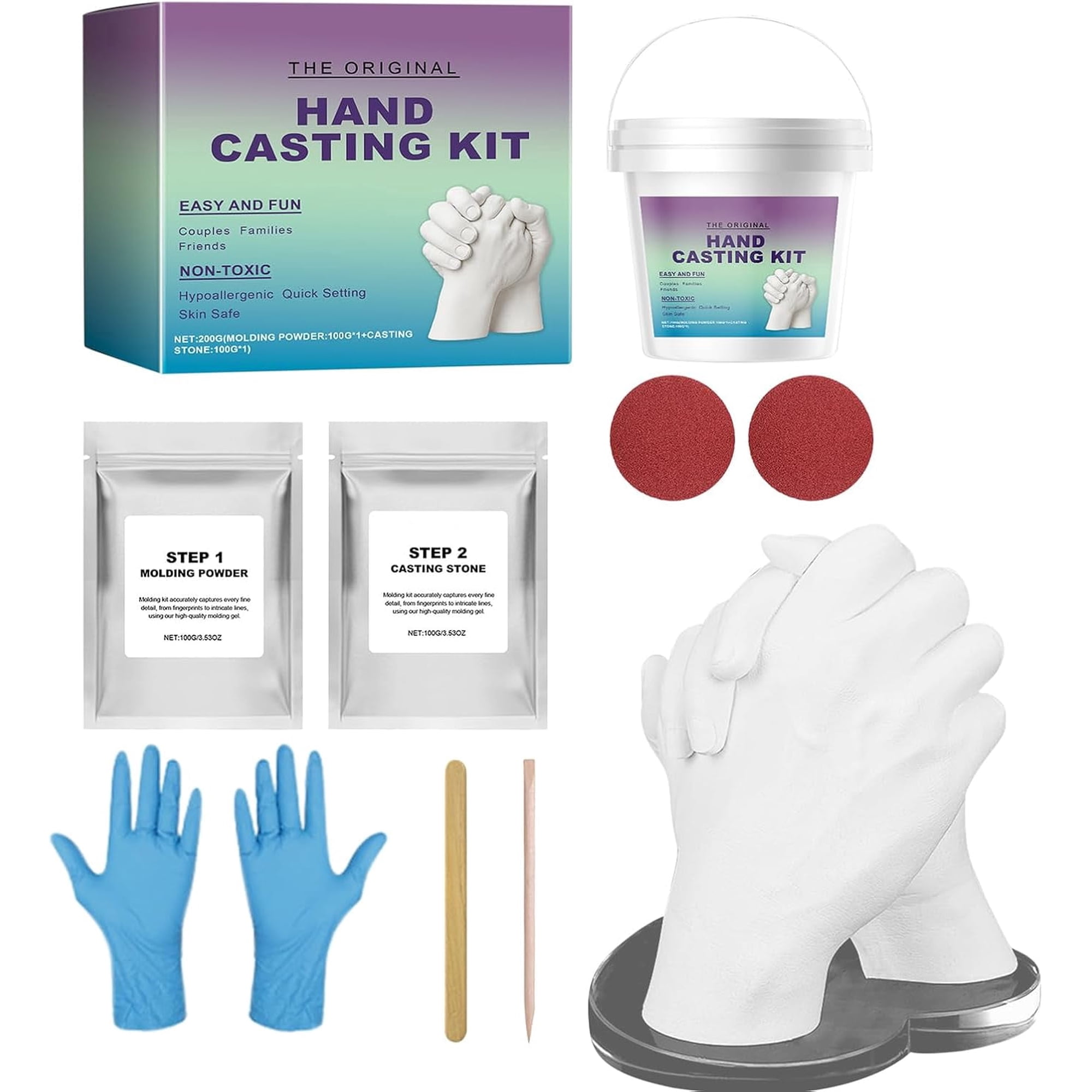 Click here for Unbranded Hand Casting Kit For Couples With Moldin... prices