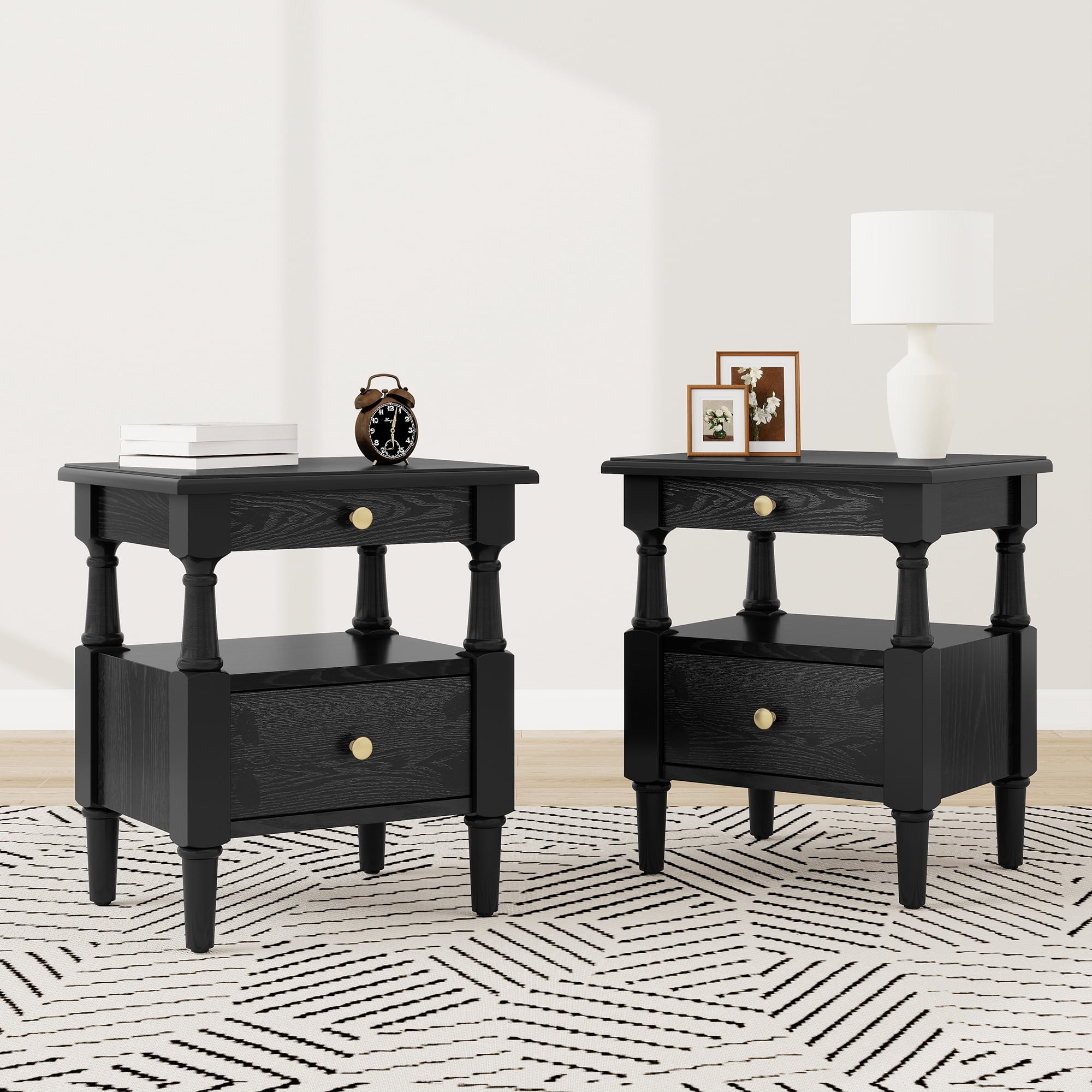 Click here for Noble House Modern Nightstand Set Of 2 wooden Beds... prices