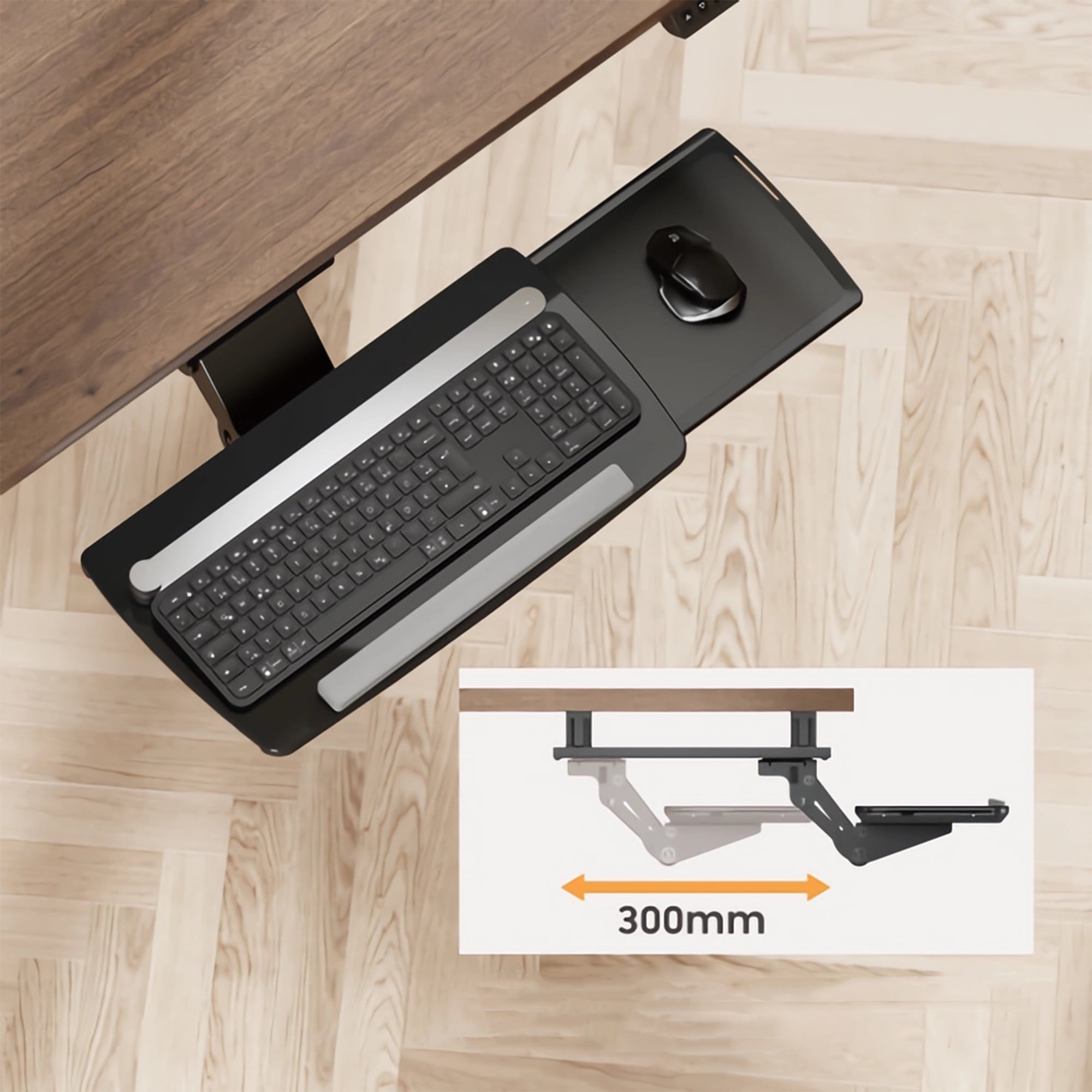 Click here for Primecables Keyboard Tray Under Desk With Retracta... prices