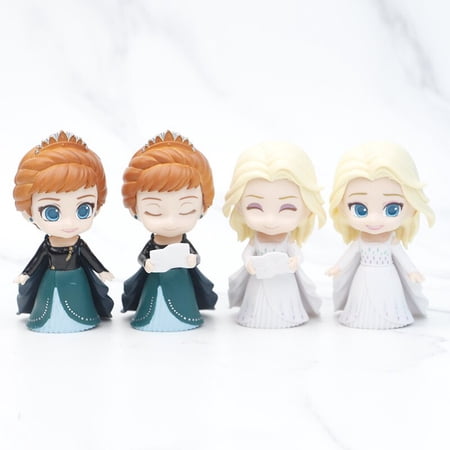 Disney Frozen Anna Elsa Princess 10cm mini doll Action Figure Anime ...