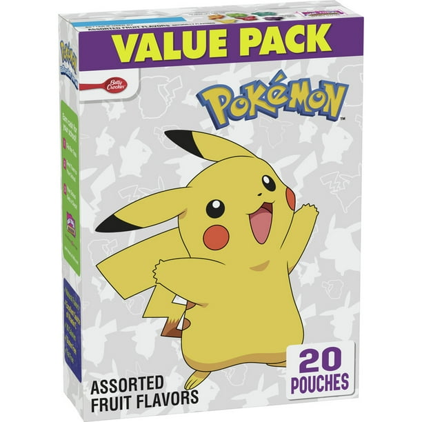 Betty Crocker Nintendo Pokémon, Fruit Snacks, 20 ct, 16 oz - Walmart ...