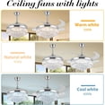 Heyday 36'' Fandelier Ceiling Fans with Lights and Remote,Gold Fan ...