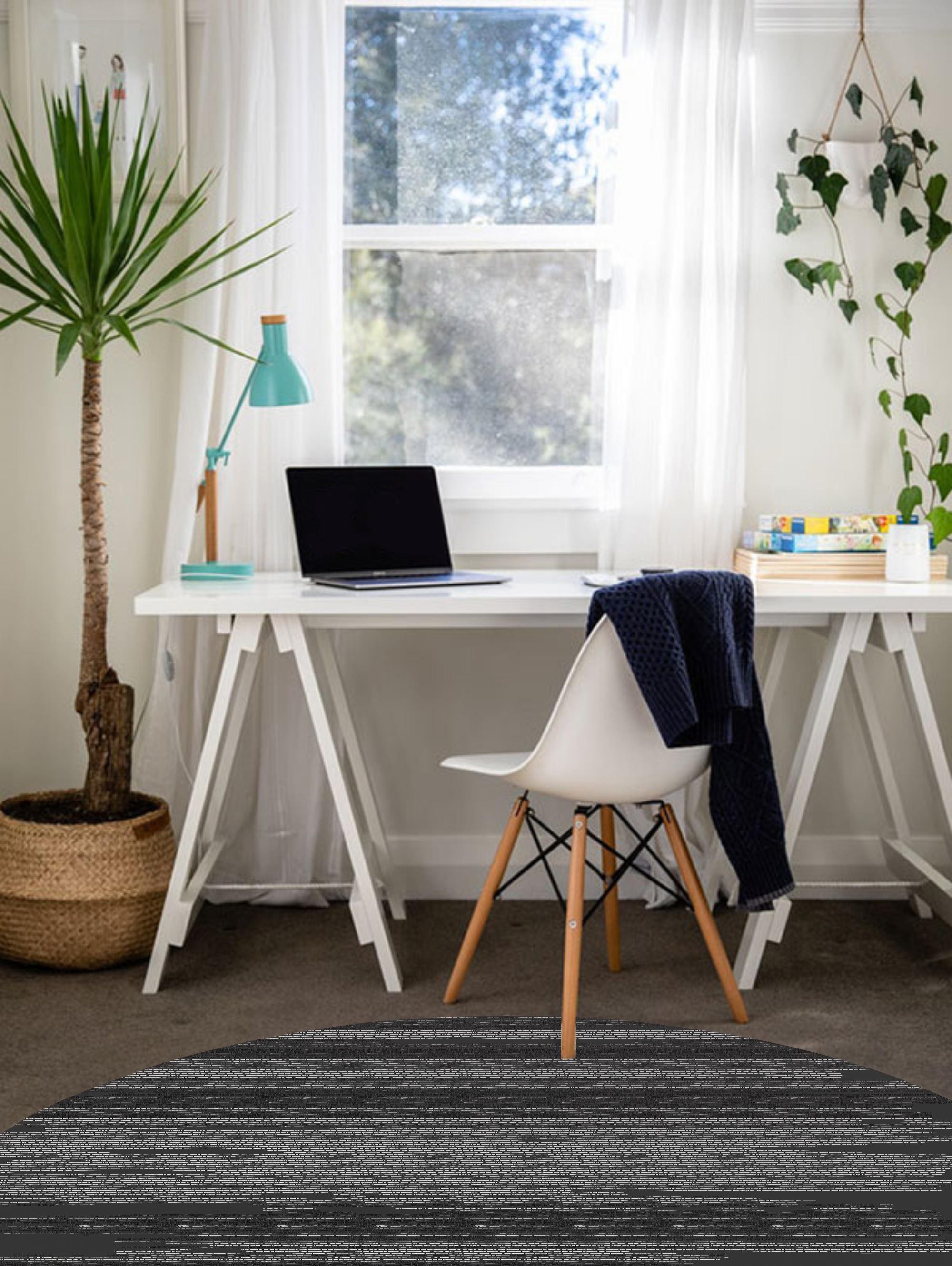 SCAR CHARCOAL Office Mat By Kavka Designs - Walmart.com