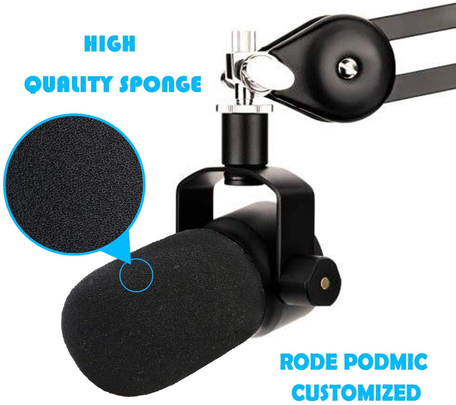 Mic Stand With Pop Filter Complete Mic Stand Kit For Rode PodMic ...