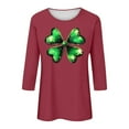 Mceream 3/4 Sleeve St Patty's Day Shirt Women Crew Neck St Patricks Day ...