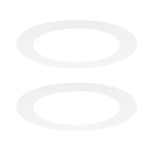 Uxcell 5" ID 7.5" OD Goof Rings for Recessed Light Gloss White Goof ...