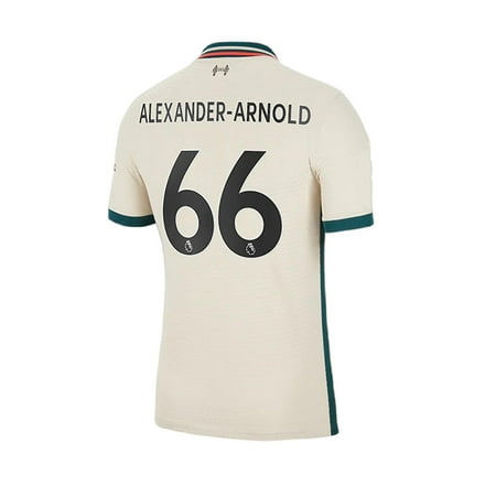 21-22 Liverpool F.c. Away Shirt Number 66 Trent Alexander-arnold Jersey ...