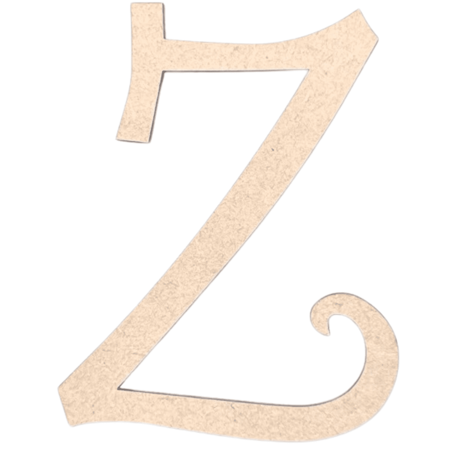 Krafty Supply - 4" Tall MDF Letter Z | 1/4" MDF |Curlz|Wooden Letter ...