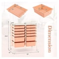 12-Drawer Rolling Cart, Mobile Storage Organizer with Casters - Peach ...
