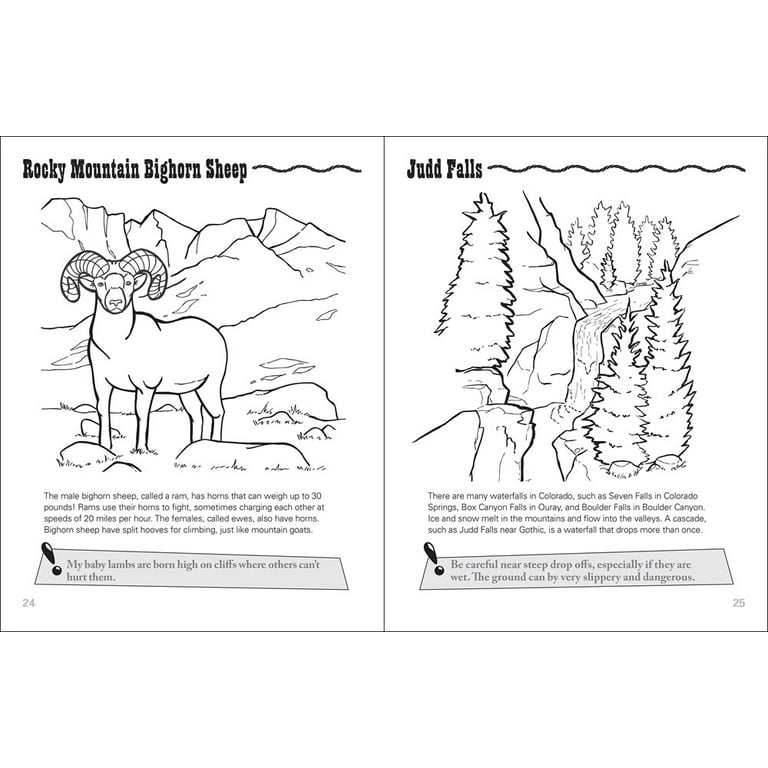 Rocky Mountain Bighorn Sheep Coloring Page