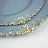 BalsaCircle 10 Dusty Blue Round 10" Disposable Plastic Salad Dinner ...