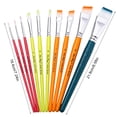 10 Pcs Body Painting Brushes Set Watercolor Paint Brush Nylon Hair ...